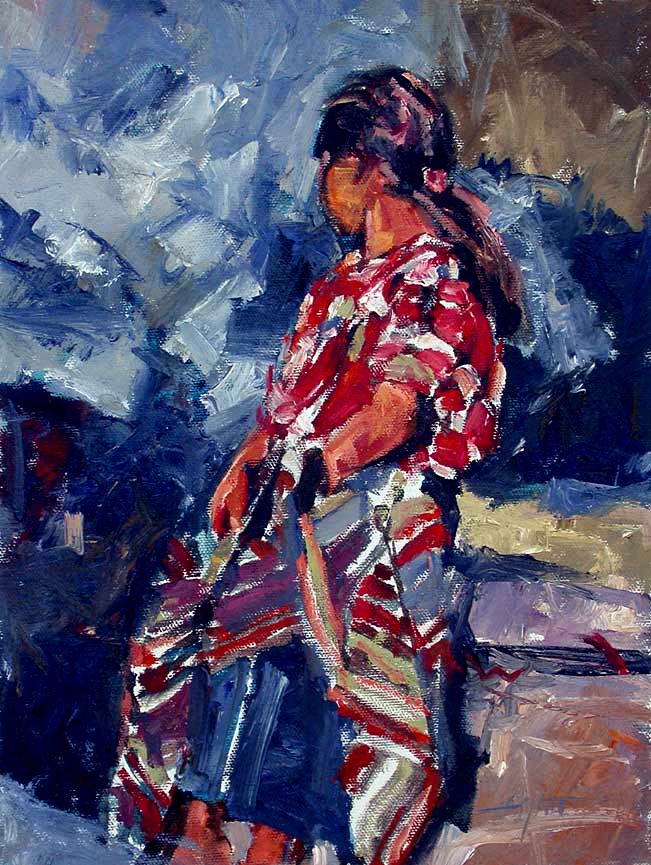 Cakchiquel Nina 1 by Hyatt Moore - Painter