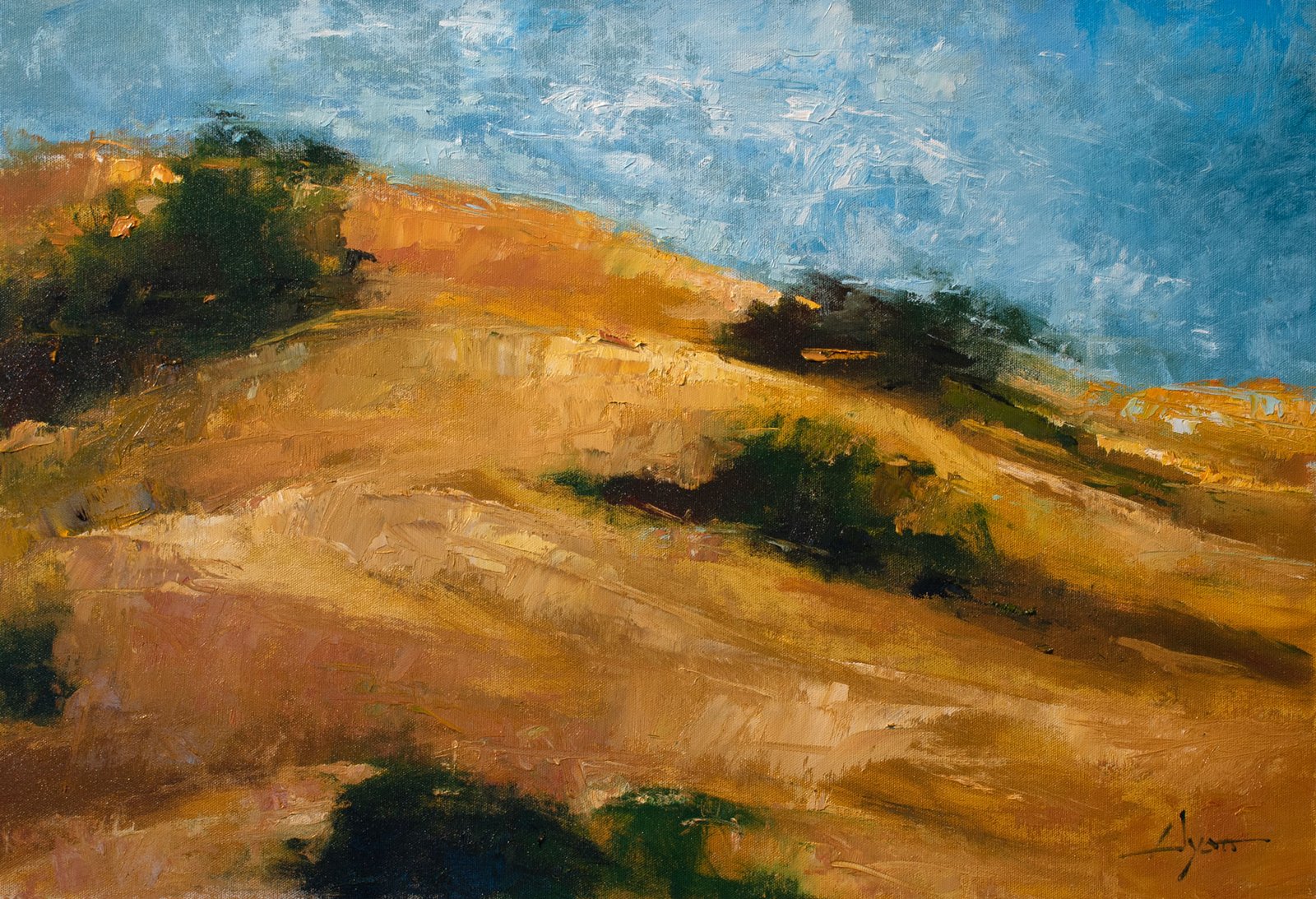 Golden Hills 2 by Hyatt Moore - Painter
