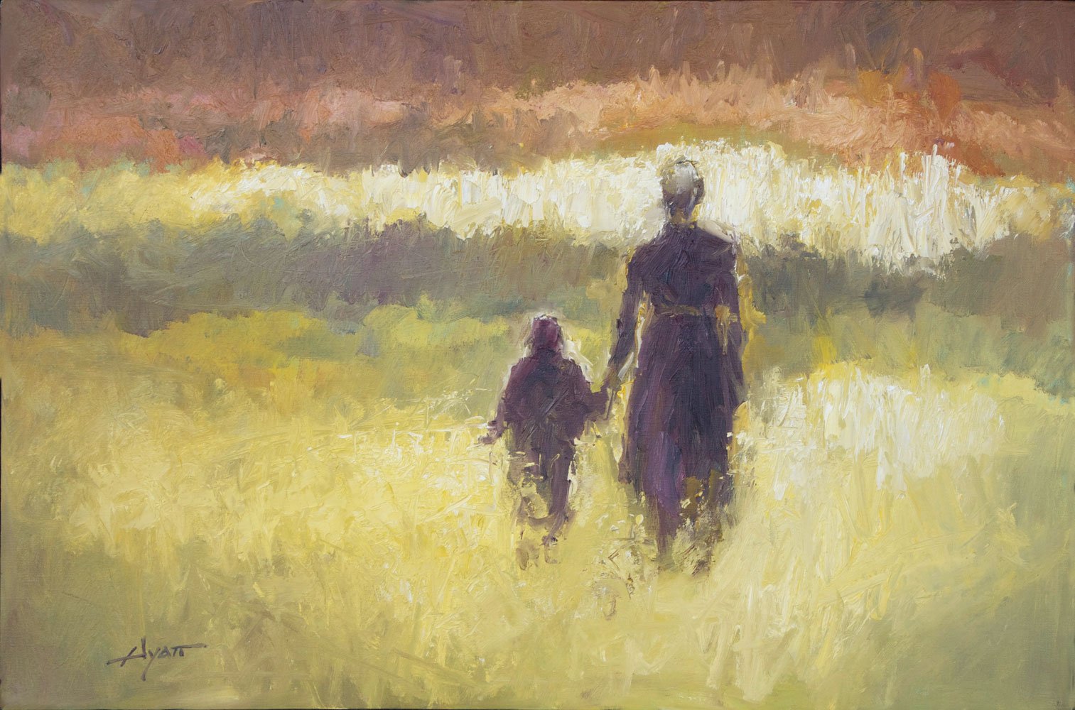 Meadow Walk 2 by Hyatt Moore - Painter