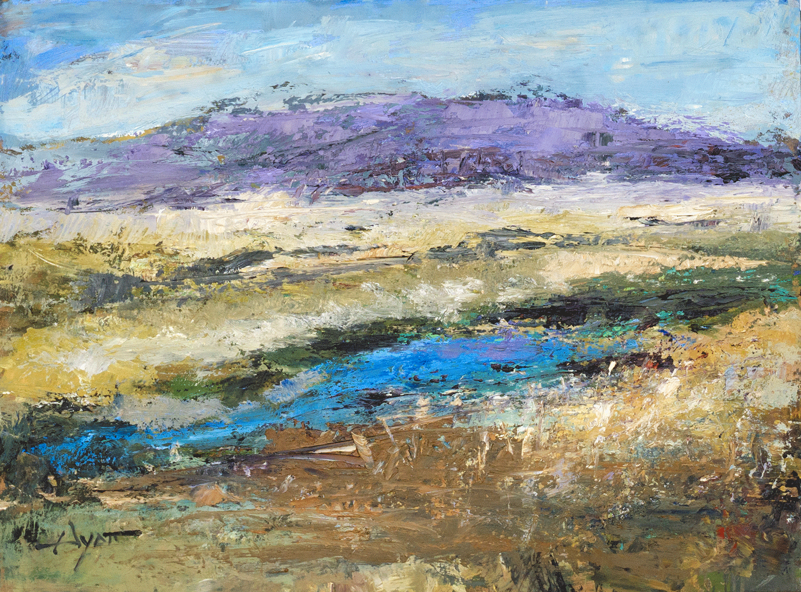 Mountain Creek by Hyatt Moore - Painter