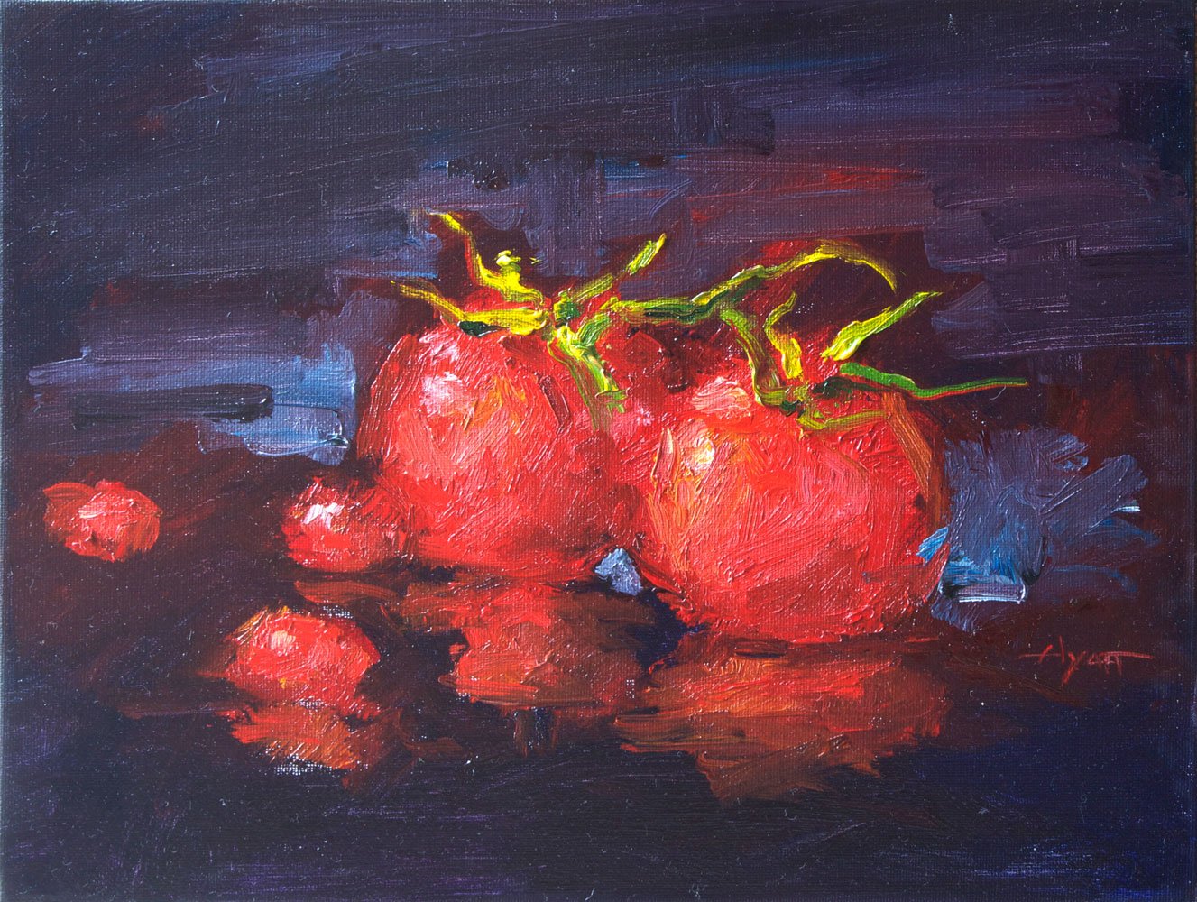 Two Large Three Small by Hyatt Moore - Painter