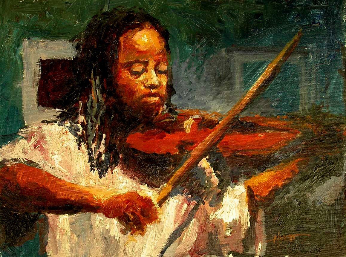 Violin Locks by Hyatt Moore - Painter