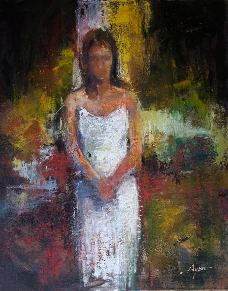 White Dress 2 by Hyatt Moore - Painter